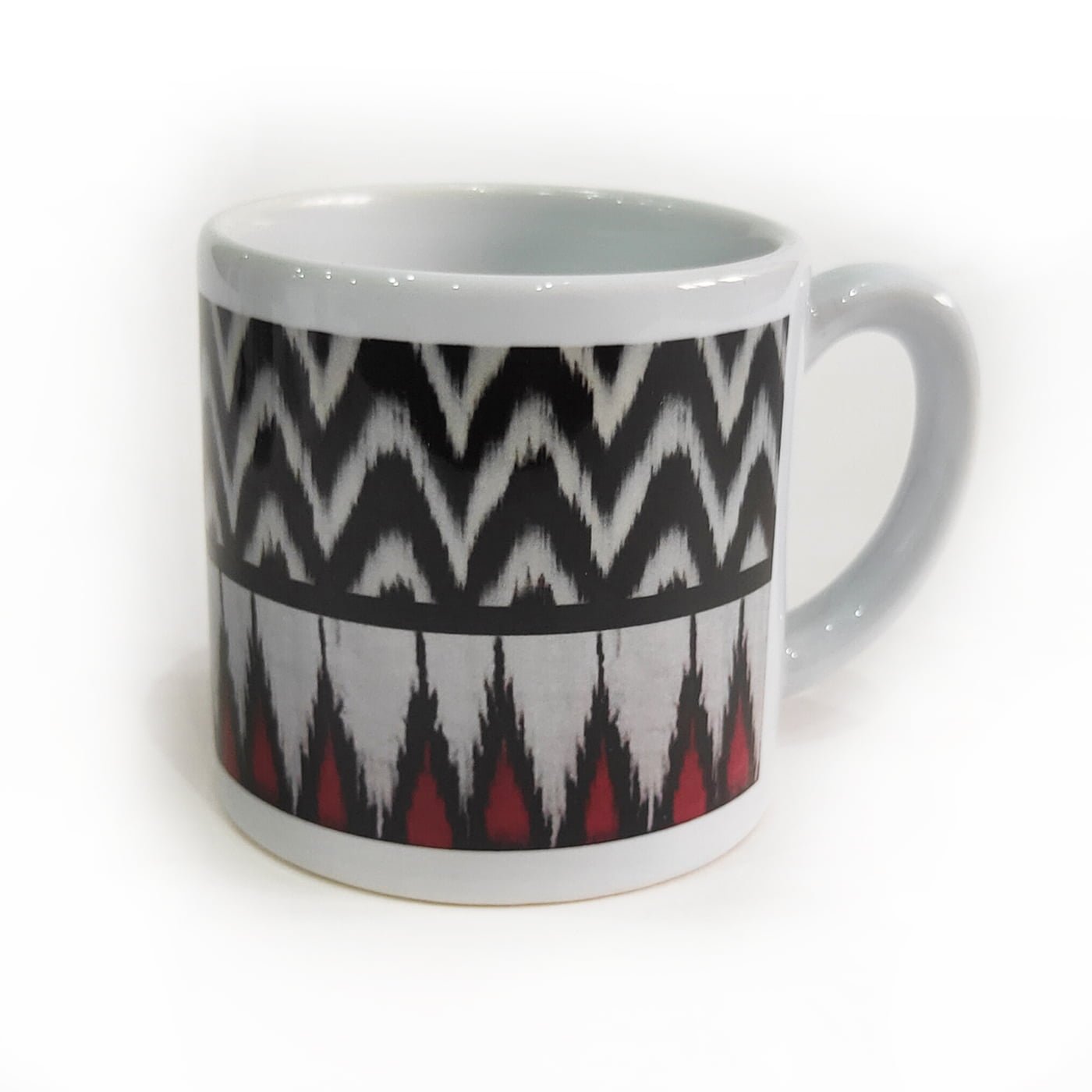 Black Ikkat Tea Mug | Kalamkari Design Studio